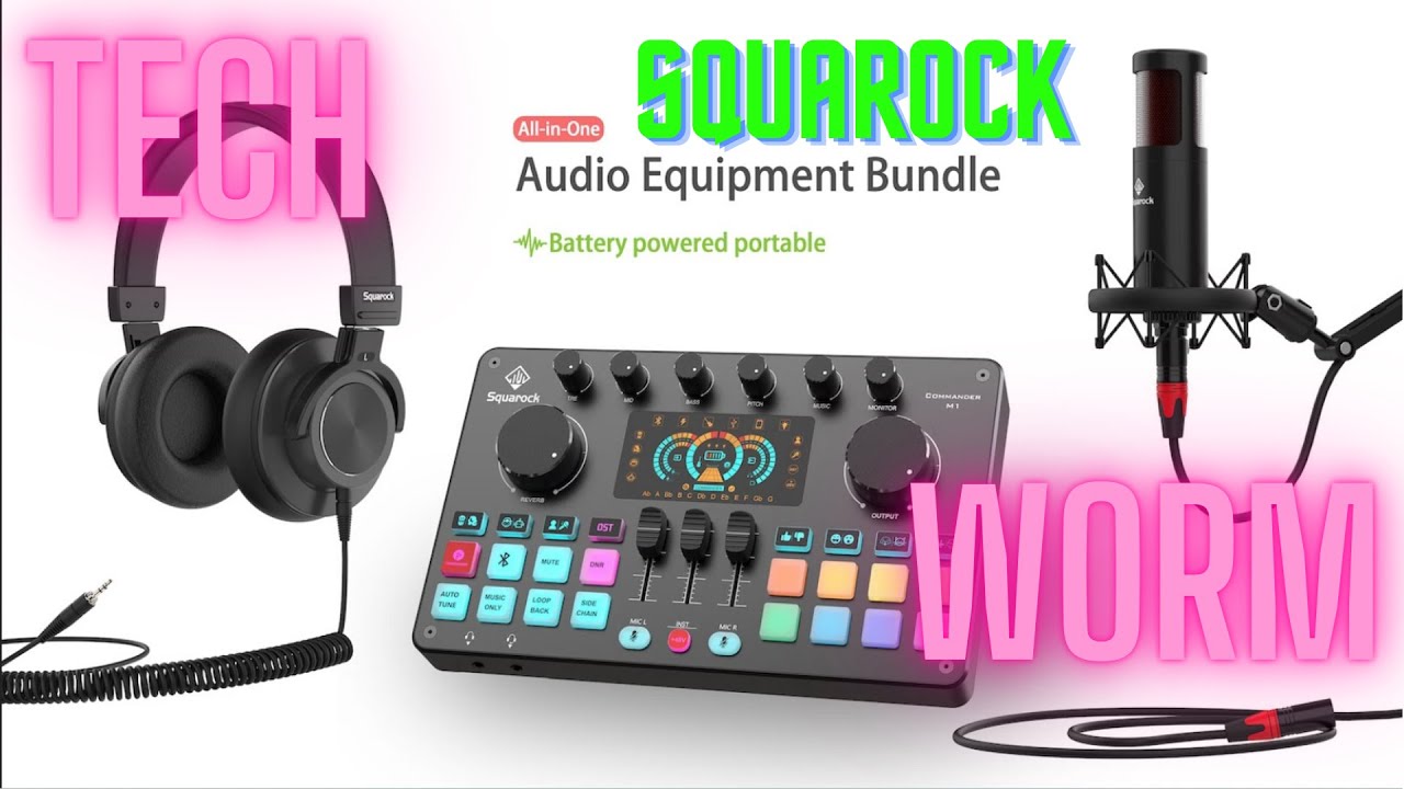 Squarock Podcast Live Streaming Recording Audio Equipment - YouTube