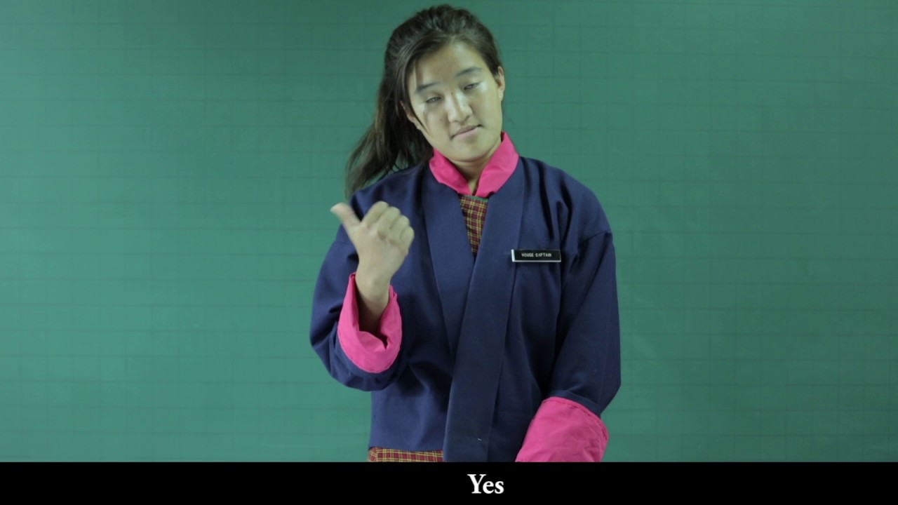Instructions and Safety signs in Bhutanese Sign Language ...