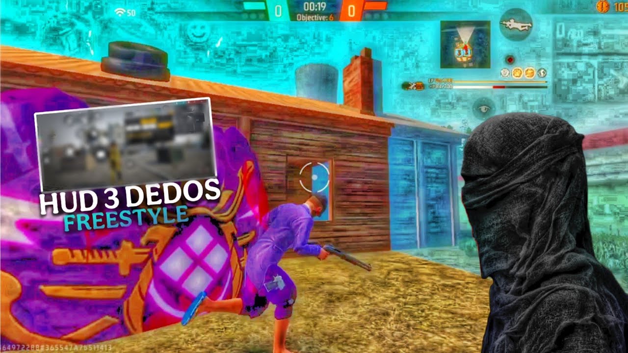 Hud 3 Dedos Freestyle ⚙️☠️ 99% Skills HeadShot 🇧🇷 Free Fire Highlights ...