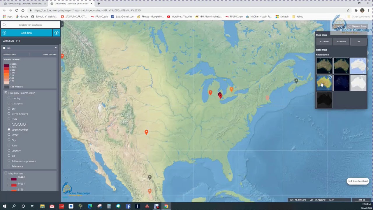 2020 10 22 csv2geo GC Demo r1 - YouTube