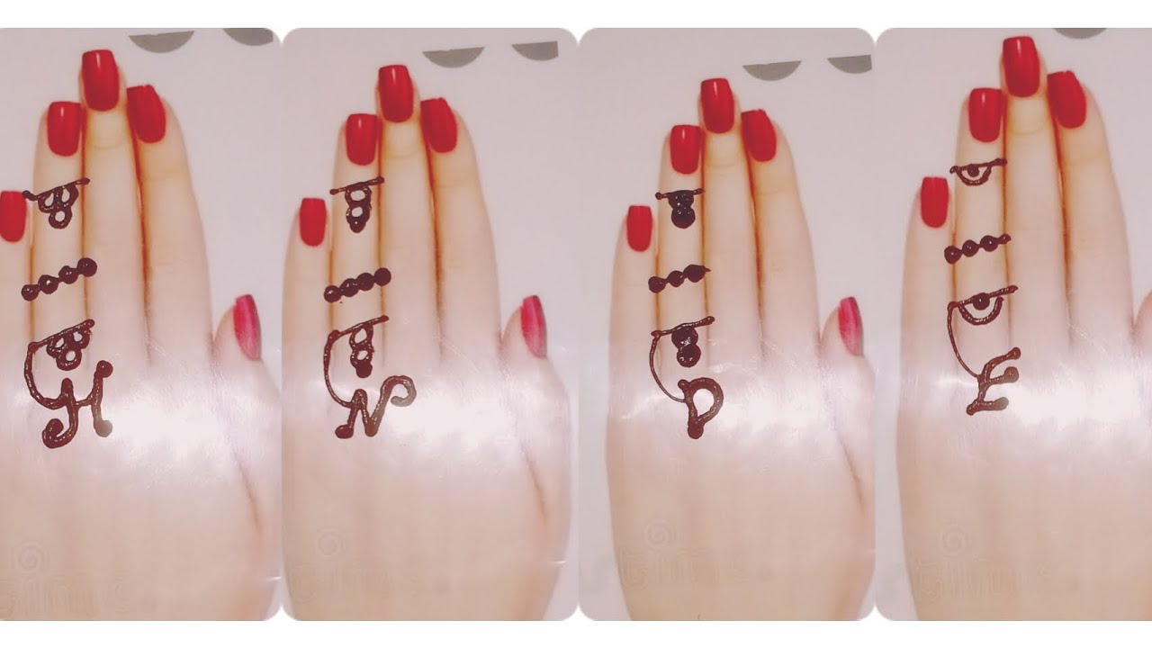 simple nd easy finger stylish mehndi designs ll easy mehndi designs ...