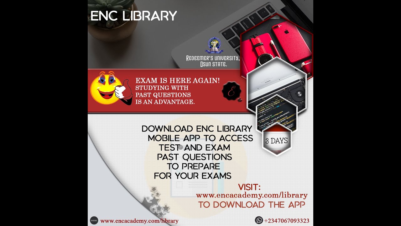 Complete Guide on how to use Enc Library Past Question App || Redeemer ...