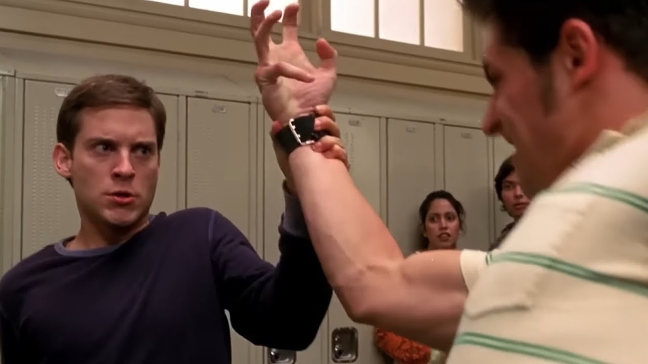 Spiderman movie- Peter vs Flash scene. - YouTube