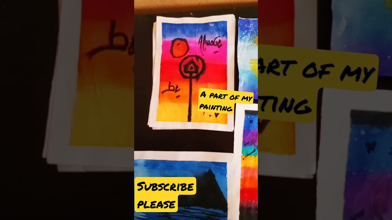 6 best senery painting of evening and landscapes / how to make a ...