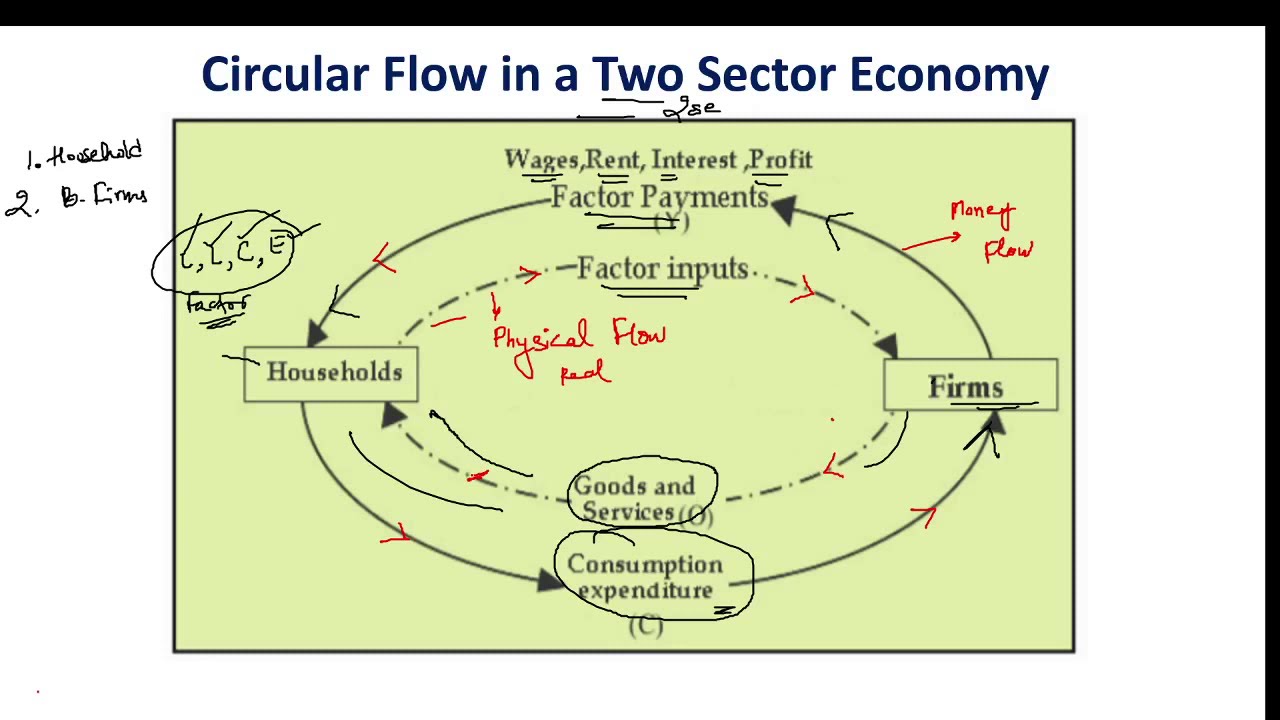 Circular Flow in a Two Sector Economy || Macroeconomics - YouTube