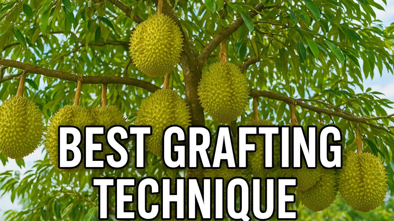 Durian Grafting is the BEST - How to grow durian premium tree - YouTube