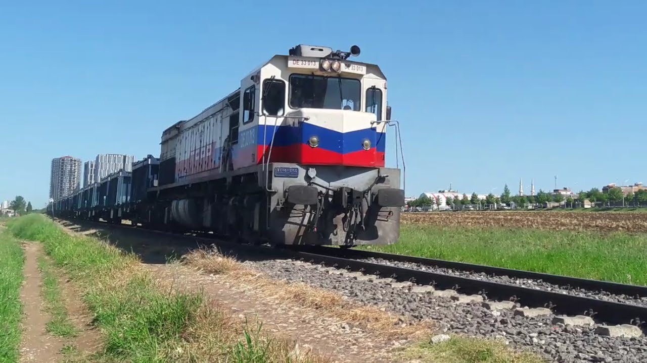DE33013 KONTEYNER TRENİ BATIKENT/ KM 502+000 CONTAINER TRAIN / GM/EMD ...