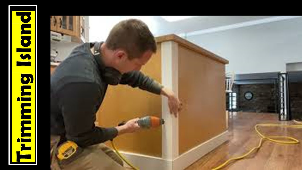 How to Trim Out an Island | Island Makeover - YouTube