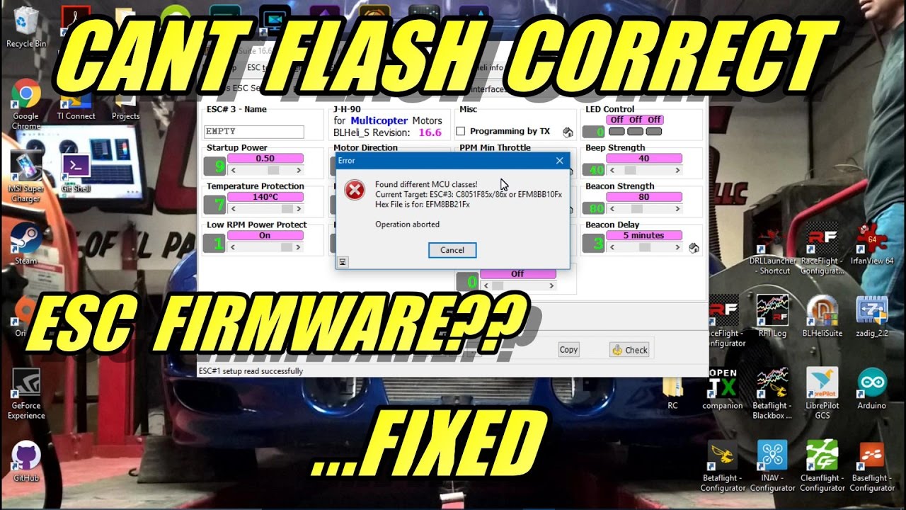 A Random ESC Firmware Fix - YouTube