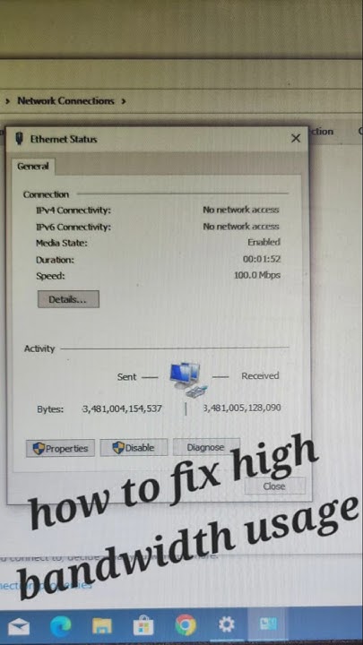 how to fix high bandwidth usage in windows #windows - YouTube