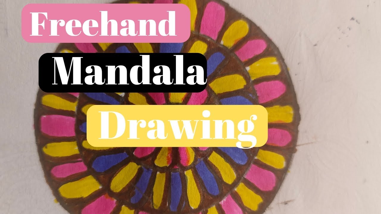 Easy free hand mandala drawing for beginners l Mandala drawing l Art l ...