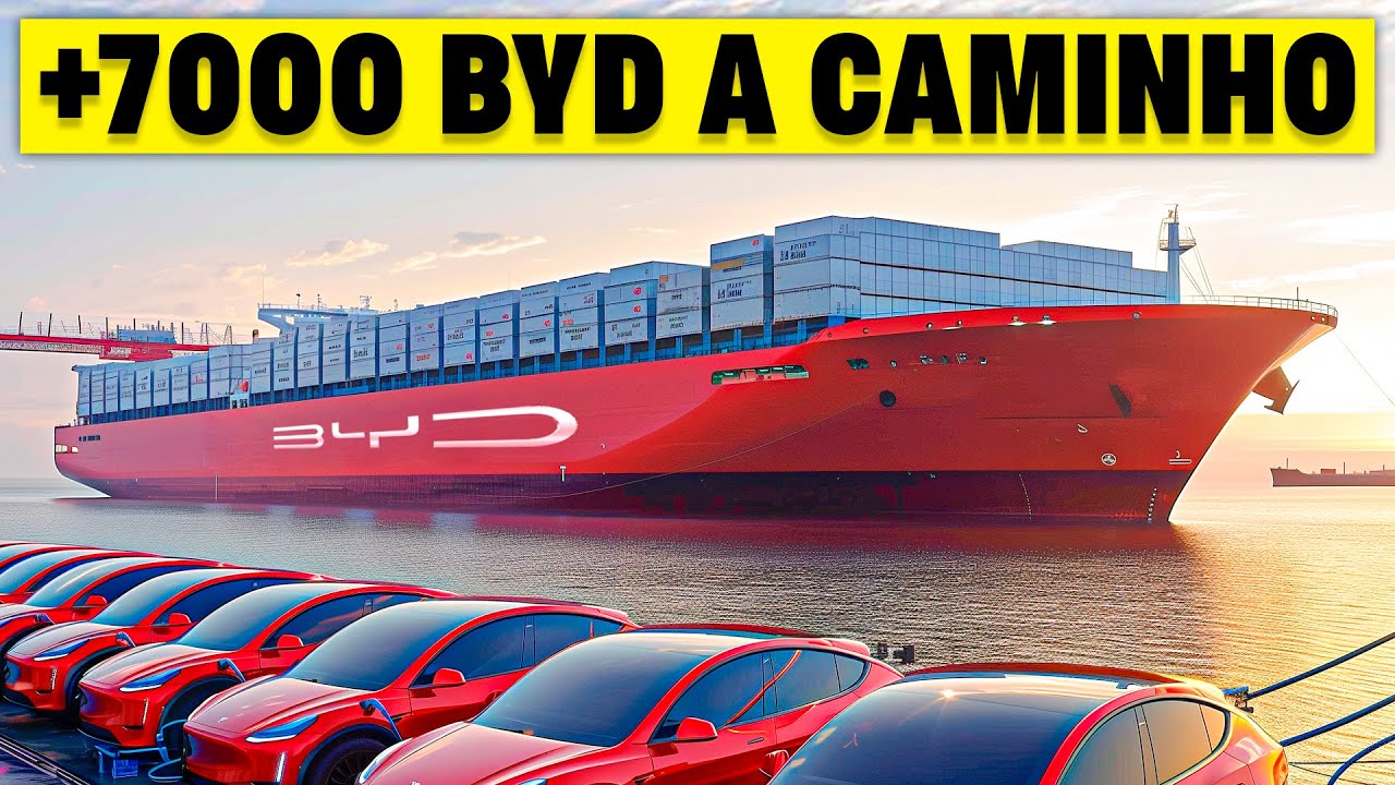 🚨 INVASÃO CHINESA: 2º NAVIO DA BYD DESEMBARCA NO BRASIL! CARROS ...