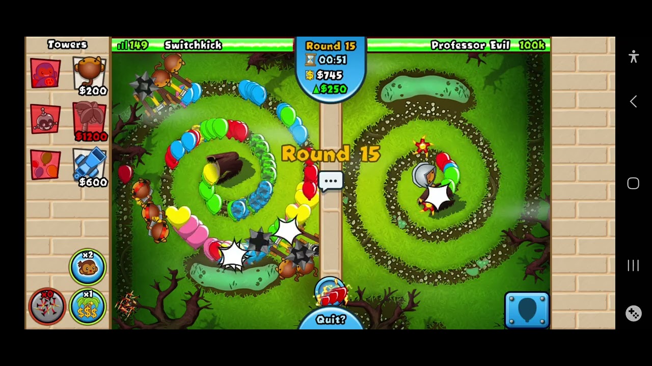 beating professor evil today on the phone - YouTube