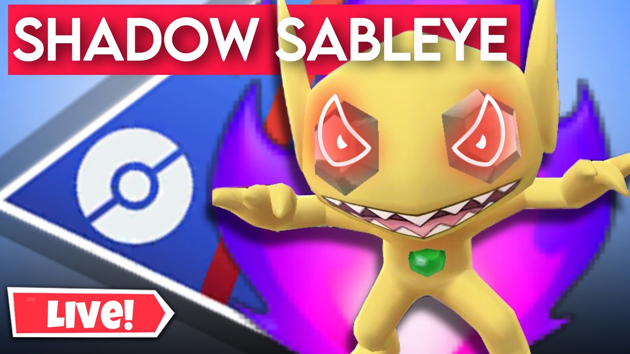 🏆 GO Battle League LIVE – SHADOW SABLEYE Showcase & RANK PUSH! - YouTube