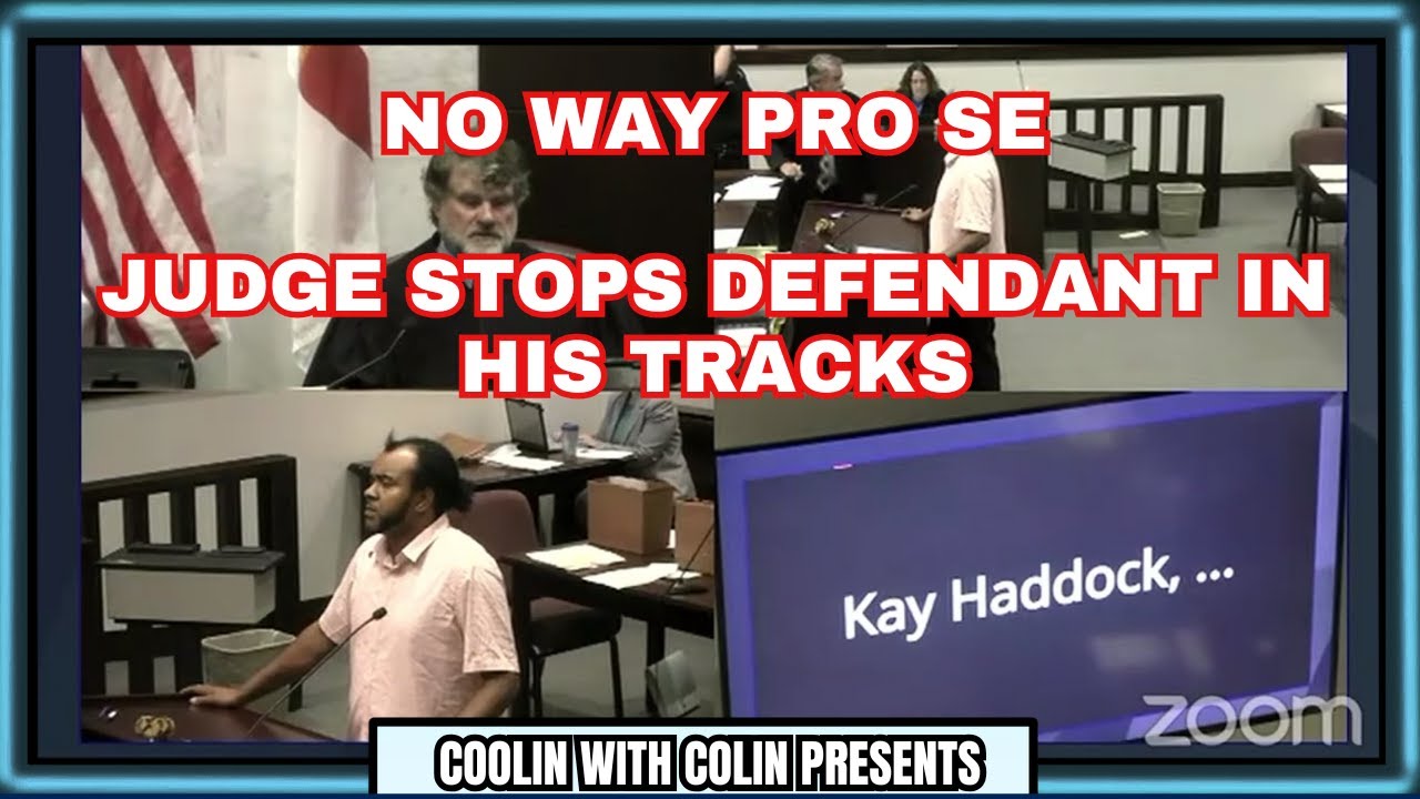 Judge Clark Shuts Down Pro Se Defendant Before He Starts - YouTube