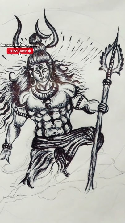 Angry Mahadev drawing _ #shorts #art #drawing #mahadev #shivaparvati # ...
