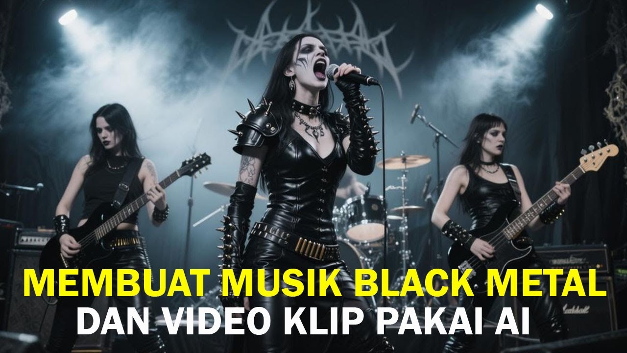 STEP BY STEP MEMBUAT VIDEO KLIP MUSIK BLACK METAL MENGGUNAKAN AI - YouTube