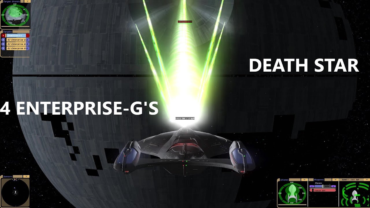 4 Enterprise G's VS The Death Star | Star Trek VS Star Wars | Star Trek ...