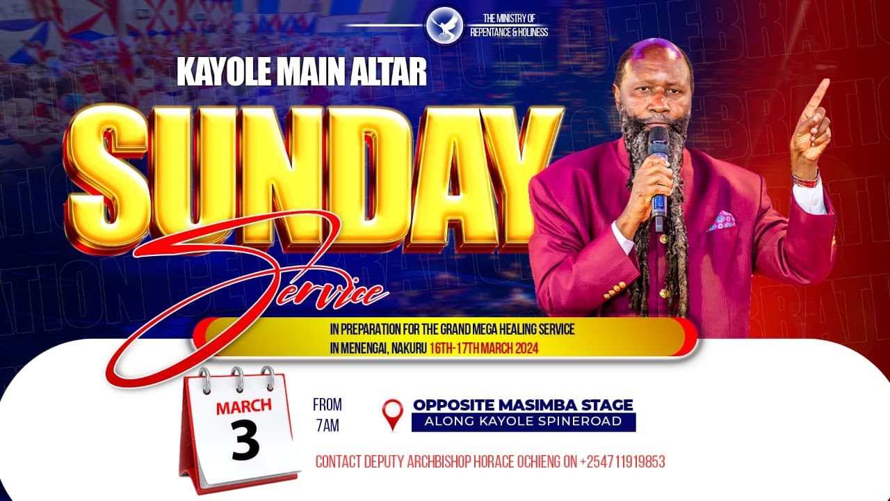 KAYOLE MAIN ALTAR SUNDAY SERVICE - YouTube