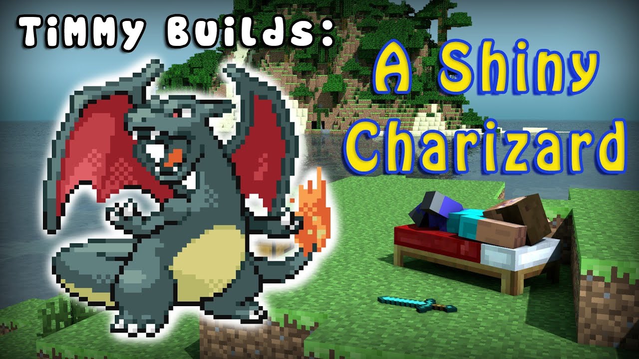 Minecraft Shiny Charizard Pixel Art! (1.6 Clay Blocks + Story) - YouTube