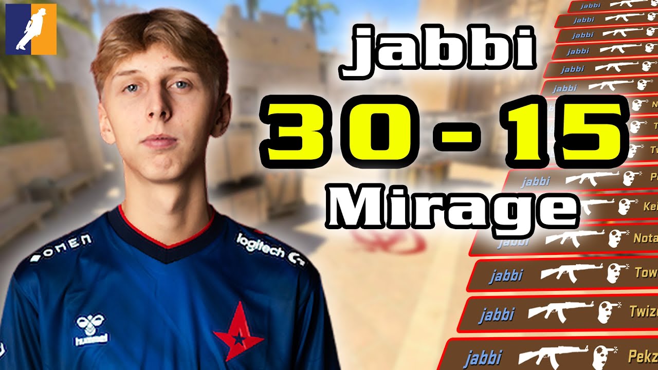 [Highlight POV] jabbi | ALL PEEK (30-15) | Mirage | CS2 FACEIT | Aug 9 ...