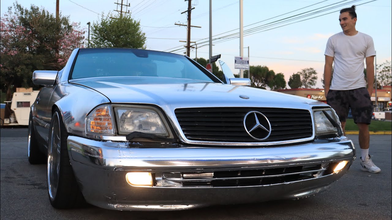 Mercedes SL500 Donuts - YouTube