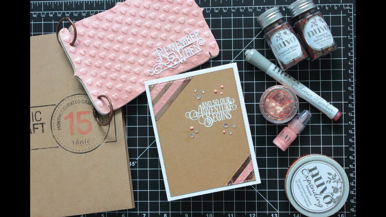 Unboxing TONIC CRAFT KIT 15 + Easy Wedding Card - YouTube