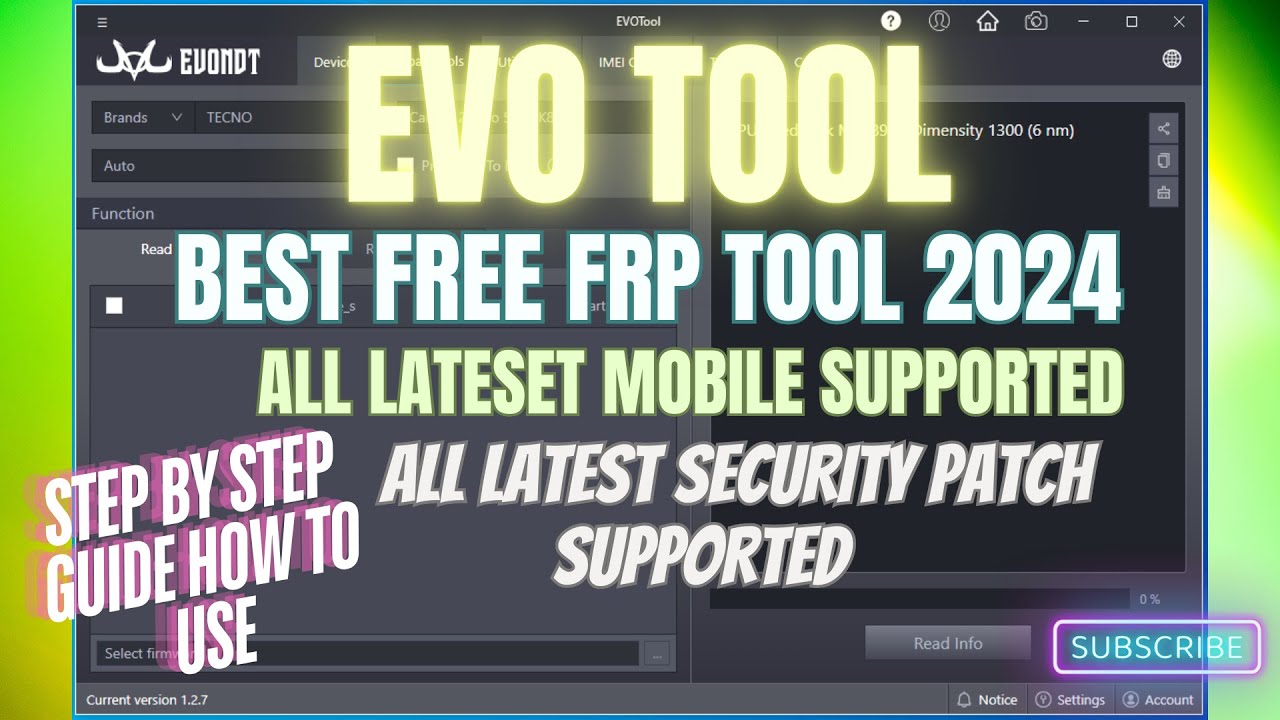 EVO TOOL 2024 FREE FRP Unlock Tool You've Been Waiting For! | Samsung, Infinix, Tecno , Vivo ...