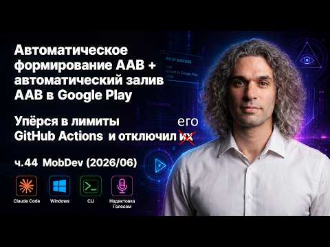 Автозалив AAB в Google Play. Упёрся в лимиты GitHub Actions  и отключил его.ч.44 MobDev (2026)