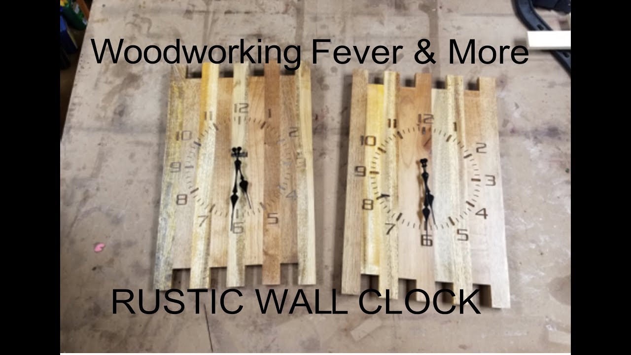 How to build Reclaimed Rustic wall Clock - YouTube