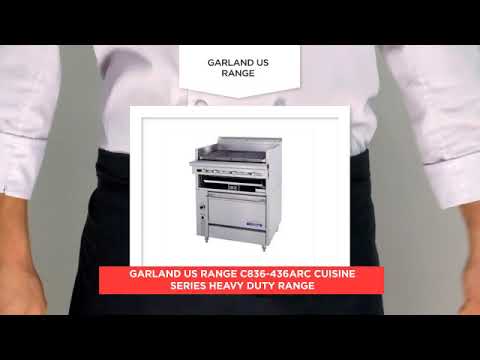 Garland US Range C836 436ARC Cuisine Series Heavy Duty Range - YouTube