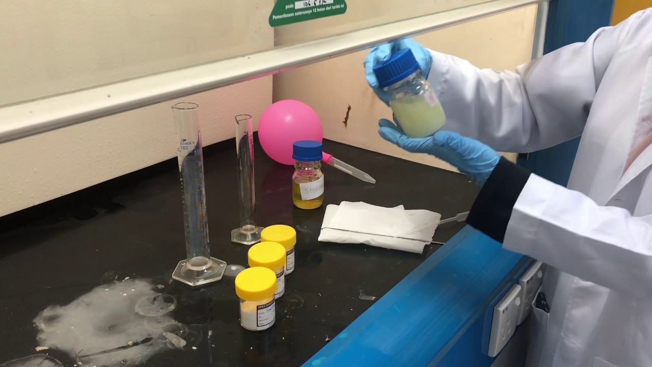 Polymer Chemistry Experiment 4 - YouTube