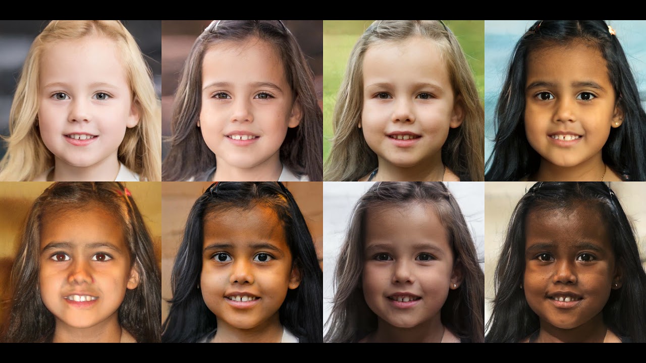 AI generated human faces animation with StyleGAN2. - YouTube