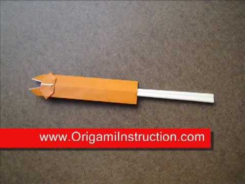 Paper Folding Origami Chopstick Wrapper - YouTube