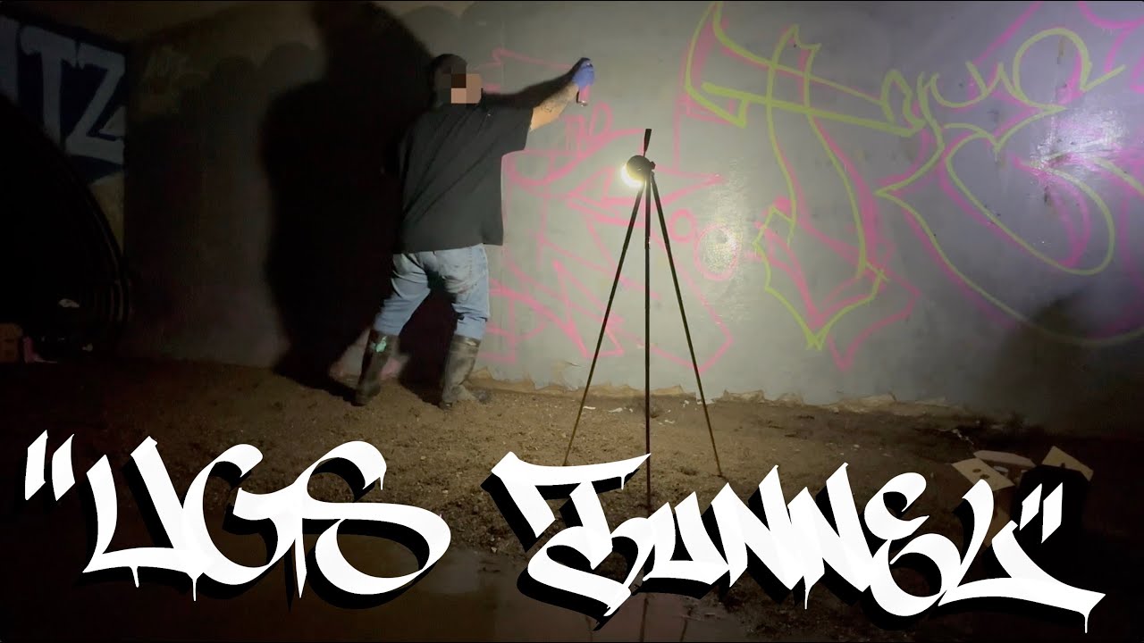 Painting GRAFFITI underground | UGS Tunnel - YouTube
