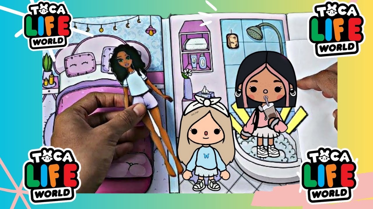 Satisfying Video How To Make Cute Toca Boca Paper Doll World | DIY ...