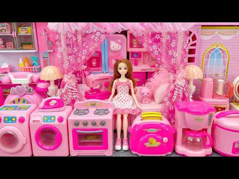 18 Minutes Satisfying with Unboxing Barbie Princess House & Wardrobe Collection Toys Review, ASMR