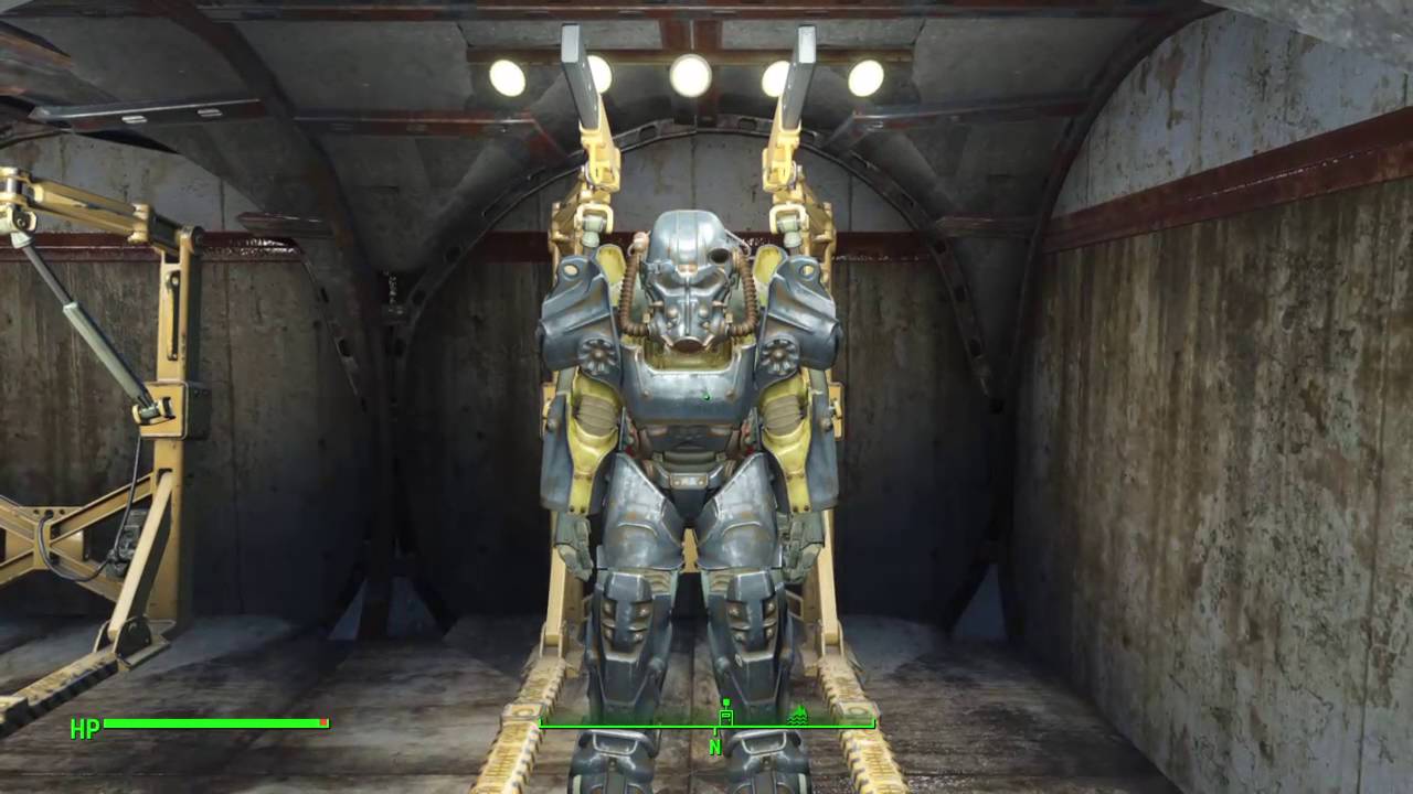 Fallout 4 New Power Armor Hanger - YouTube
