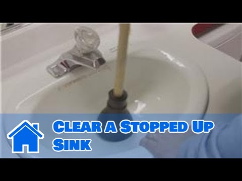 Plumbing Advice : How to Clear a Stopped Up Sink - YouTube
