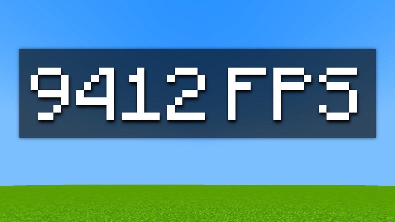 HOW TO DOUBLE YOUR FPS IN MINECRAFT - YouTube
