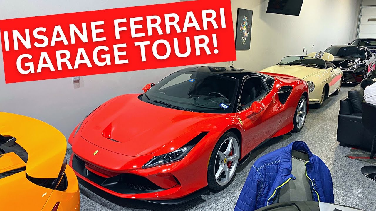 INCREDIBLE Ferrari Garage Tour! - YouTube