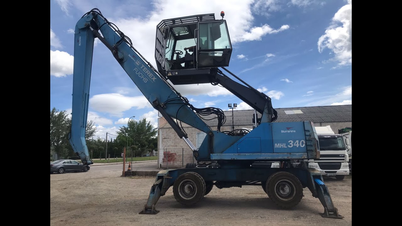 Manipulador de materiales Terex Fuchs ML340 Año 2007 - YouTube
