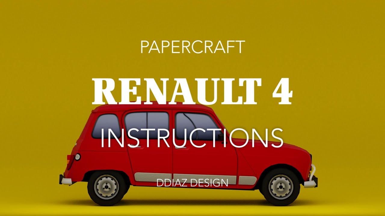 Tutorial - Papercraft Renault 4 Master - Instructions - YouTube