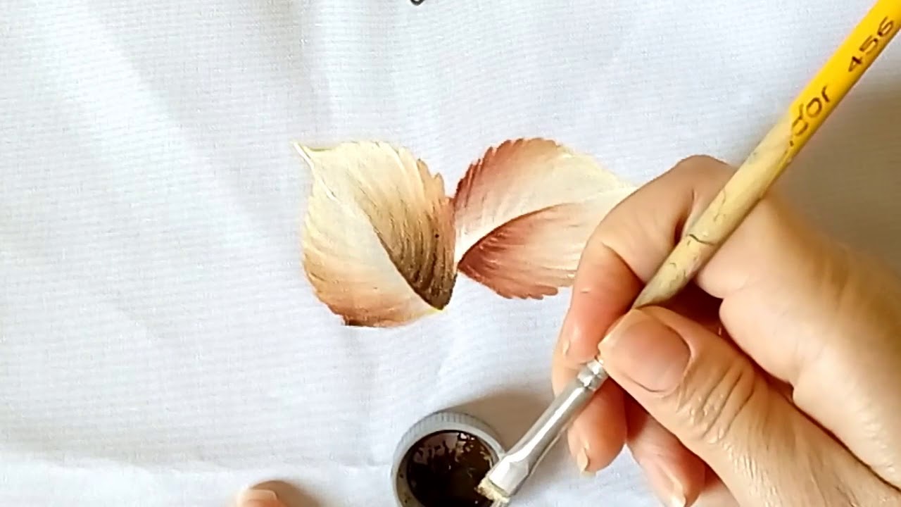 Como pintar folha seca - YouTube