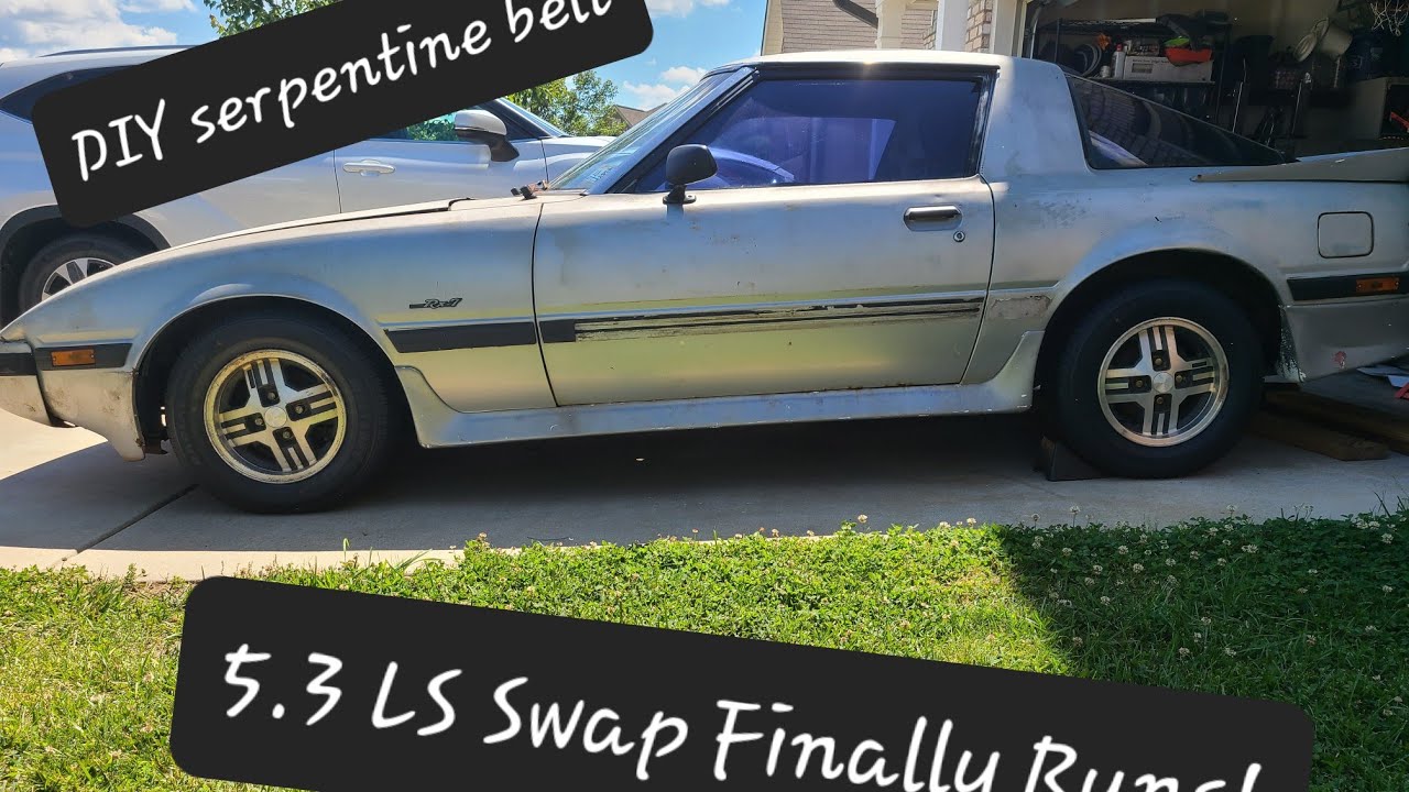 Drifting Dad Performance LS Swapped FB RX7 Part 5: It runs!! - YouTube