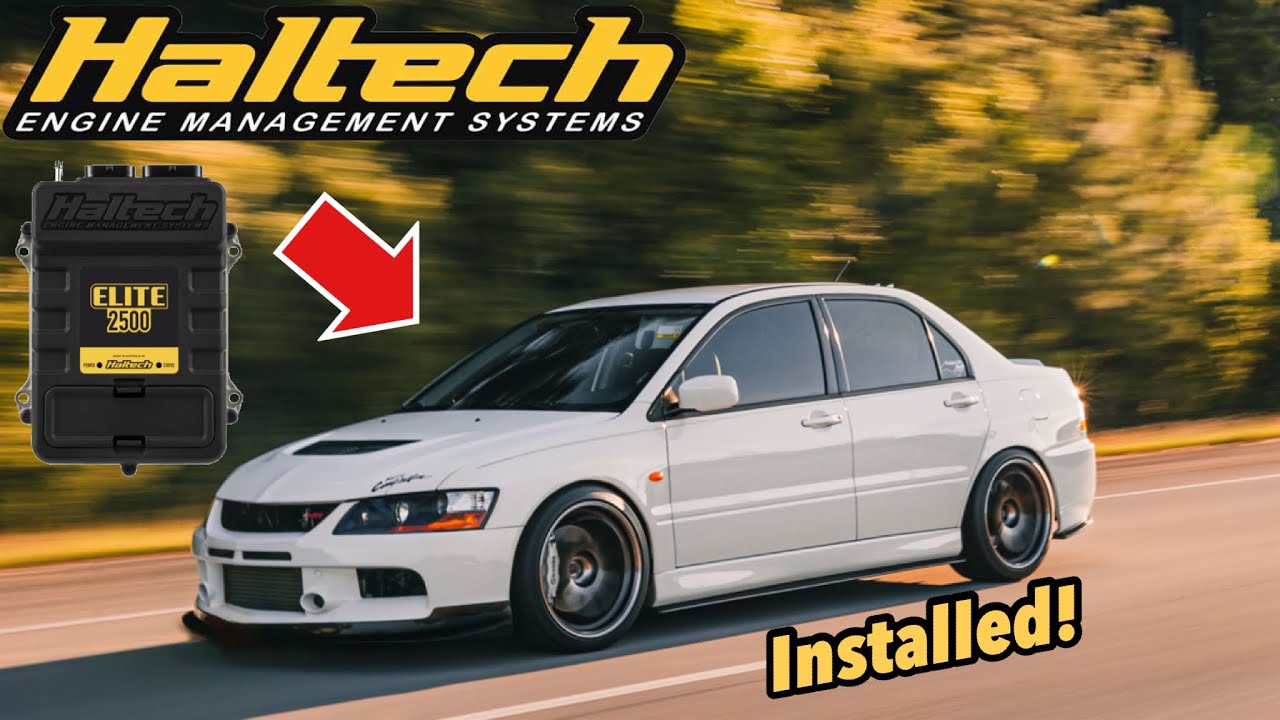 Haltech Elite 2500 Installed on my Evo 9! - YouTube