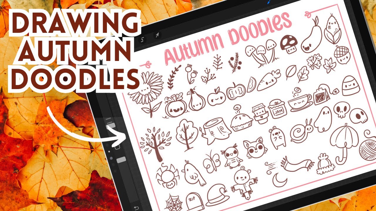 50 Autumn Doodles for Beginners - YouTube