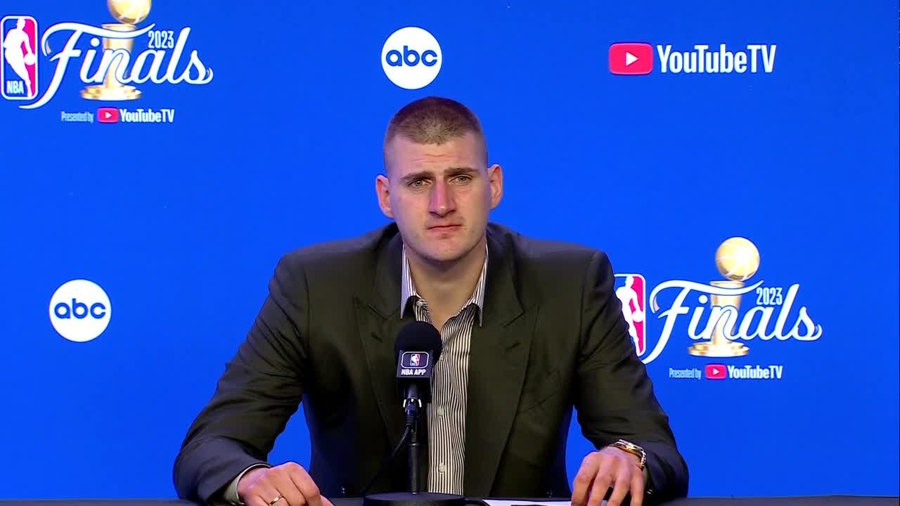 Jokic eyes improvements after team's Finals Game 2 loss - YouTube