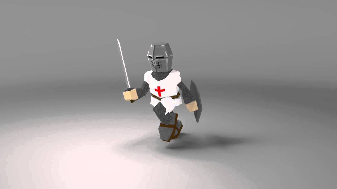 Low Poly Knight - YouTube