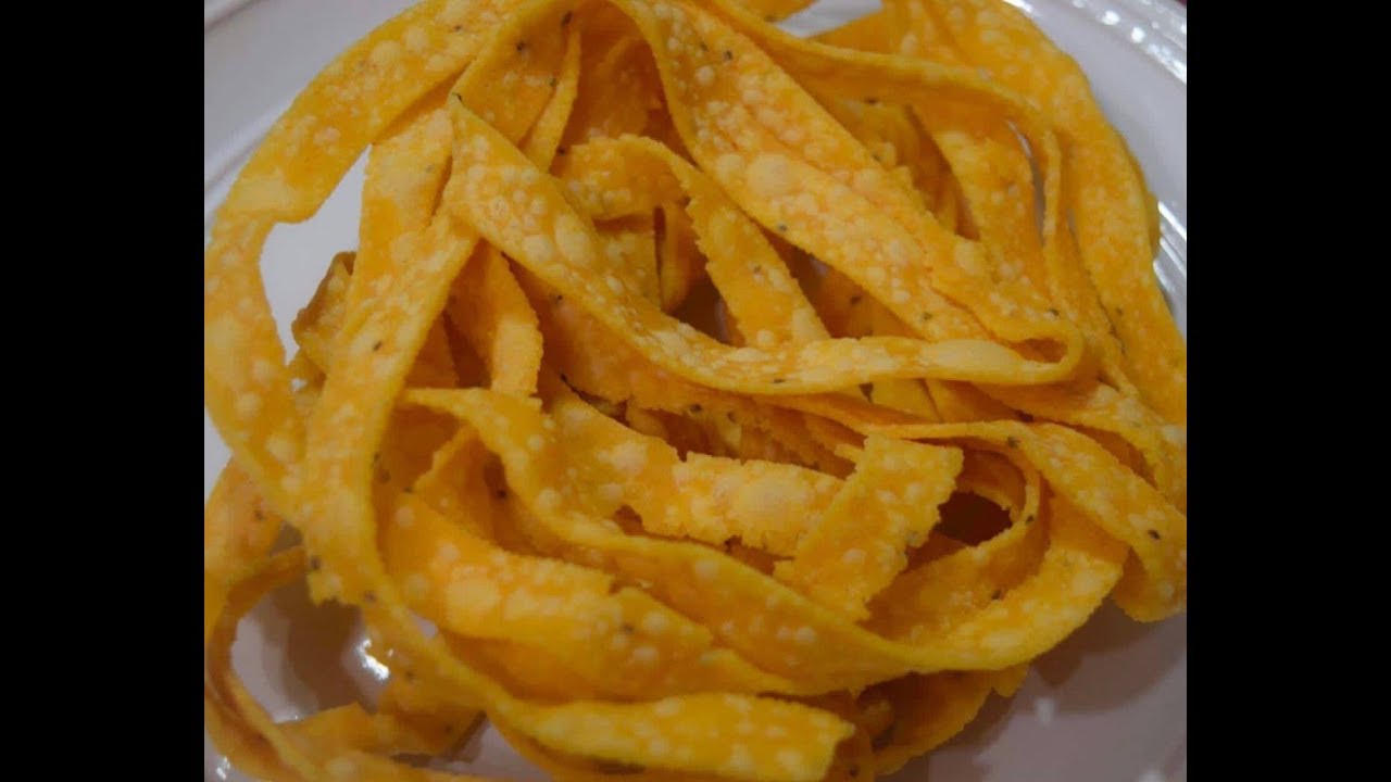 Ribbon Pakoda | Ribbon Murukku Recipe | Ottu Pakoda | Olai Pakoda | Tea ...